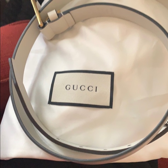 Gucci | Accessories | White Metallic Gucci Belt | Poshmark